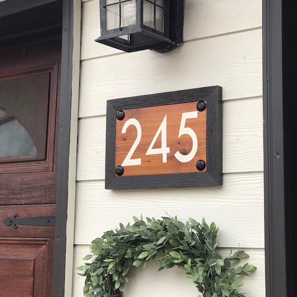 Rustic House Numbers - Etsy
