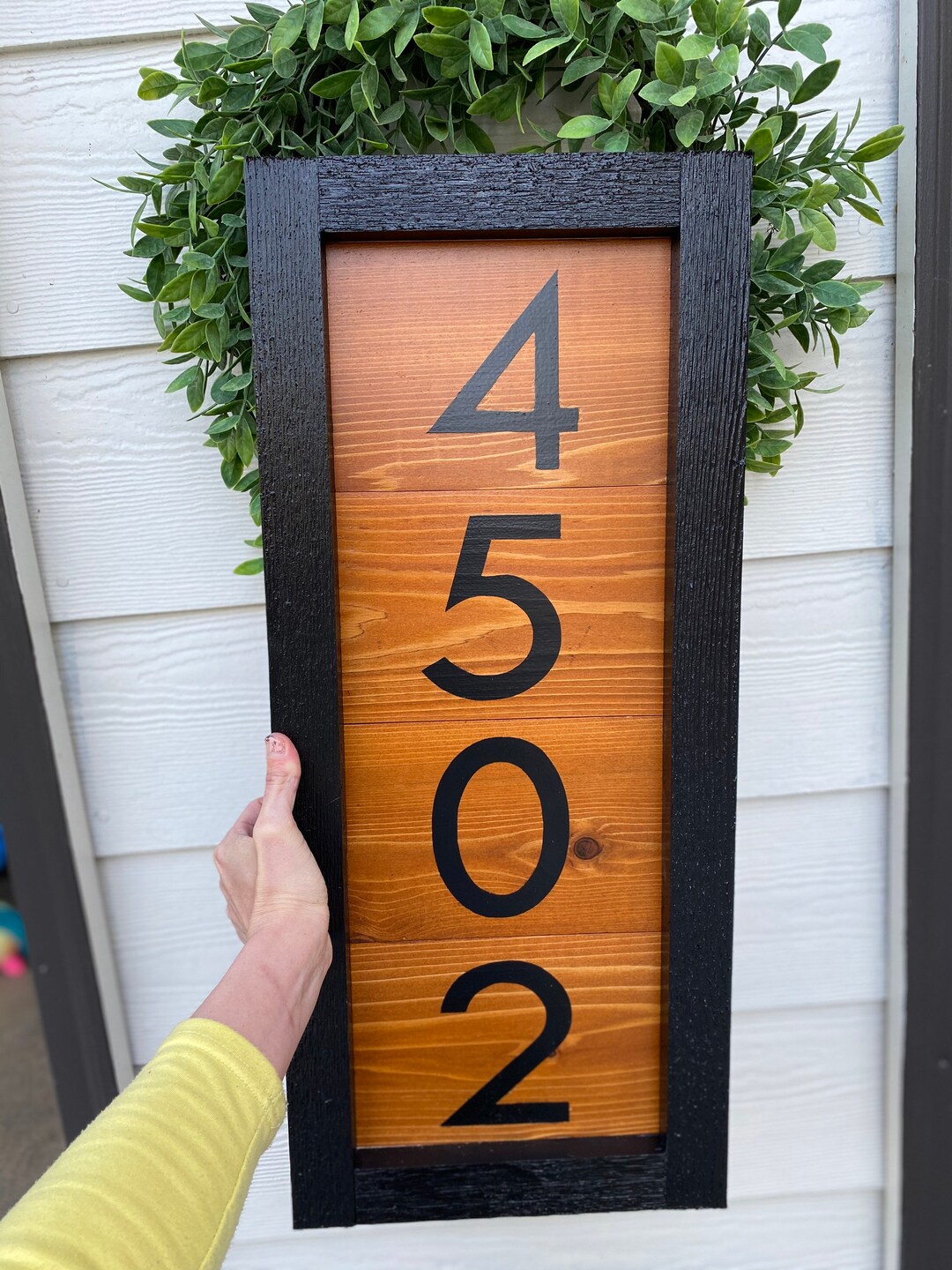 Mid Century House Numbers + Cedar House Numbers + Modern House Number ...