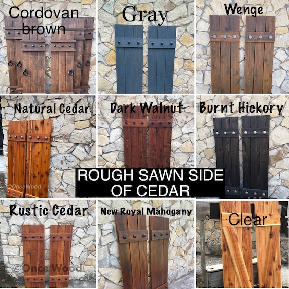 Stained Cedar Samples - Etsy