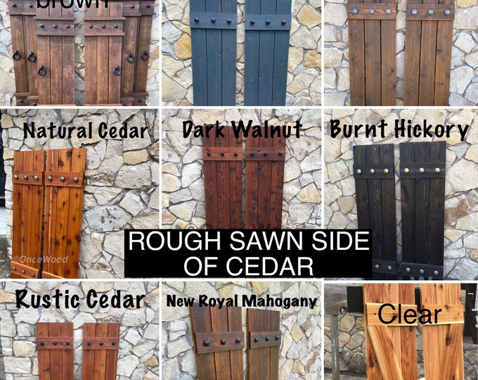 Stained Cedar Samples - Etsy