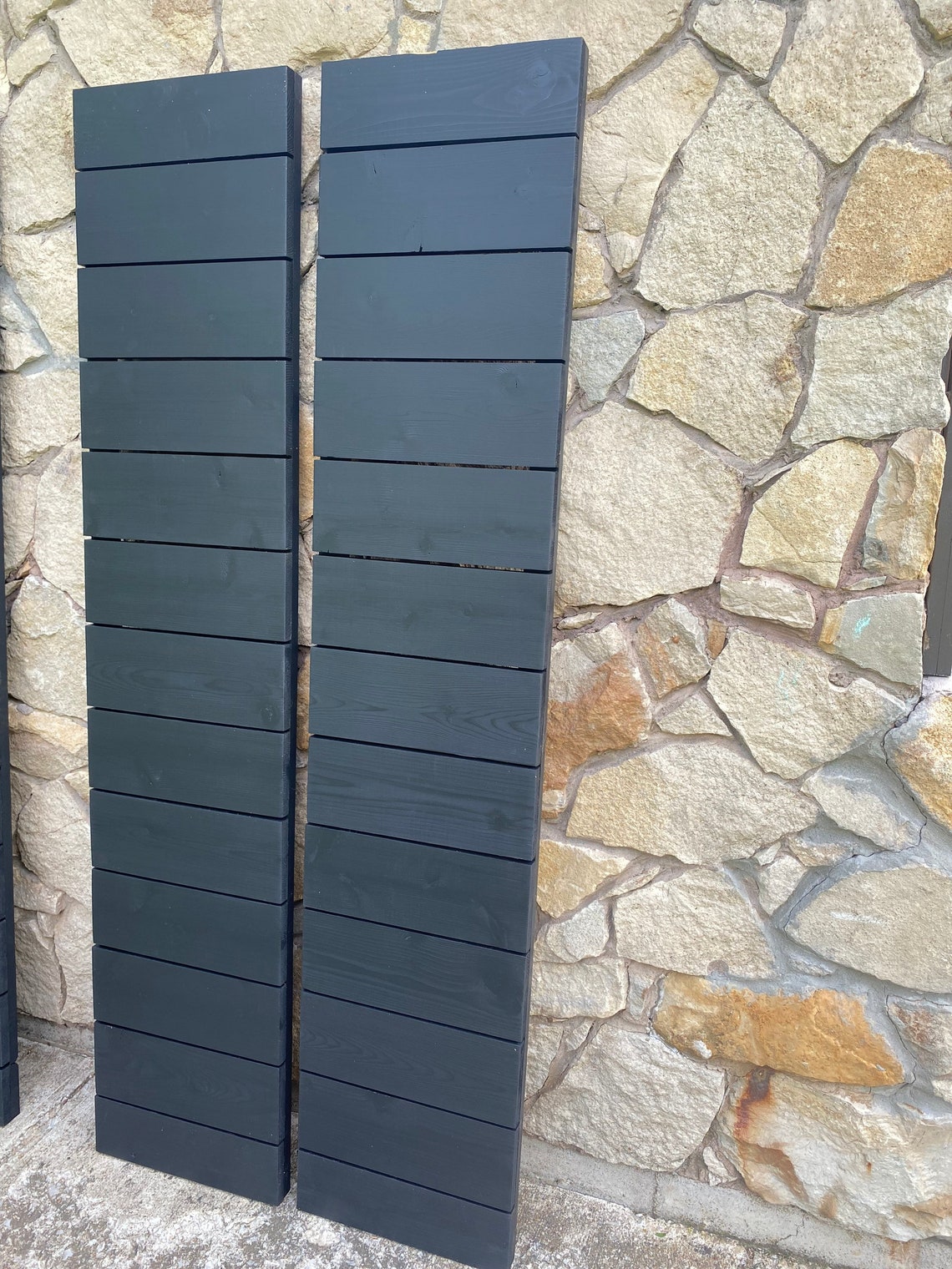 Plank Shutters Slat Shutters Modern Shutters Cedar - Etsy