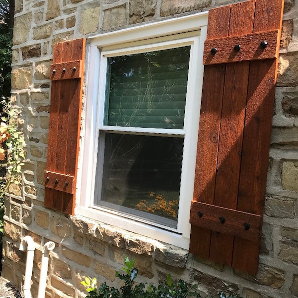 Cedar Shutters Exterior - Etsy