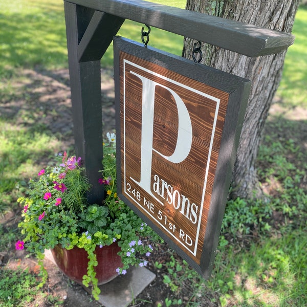Hanging Address Sign - Etsy