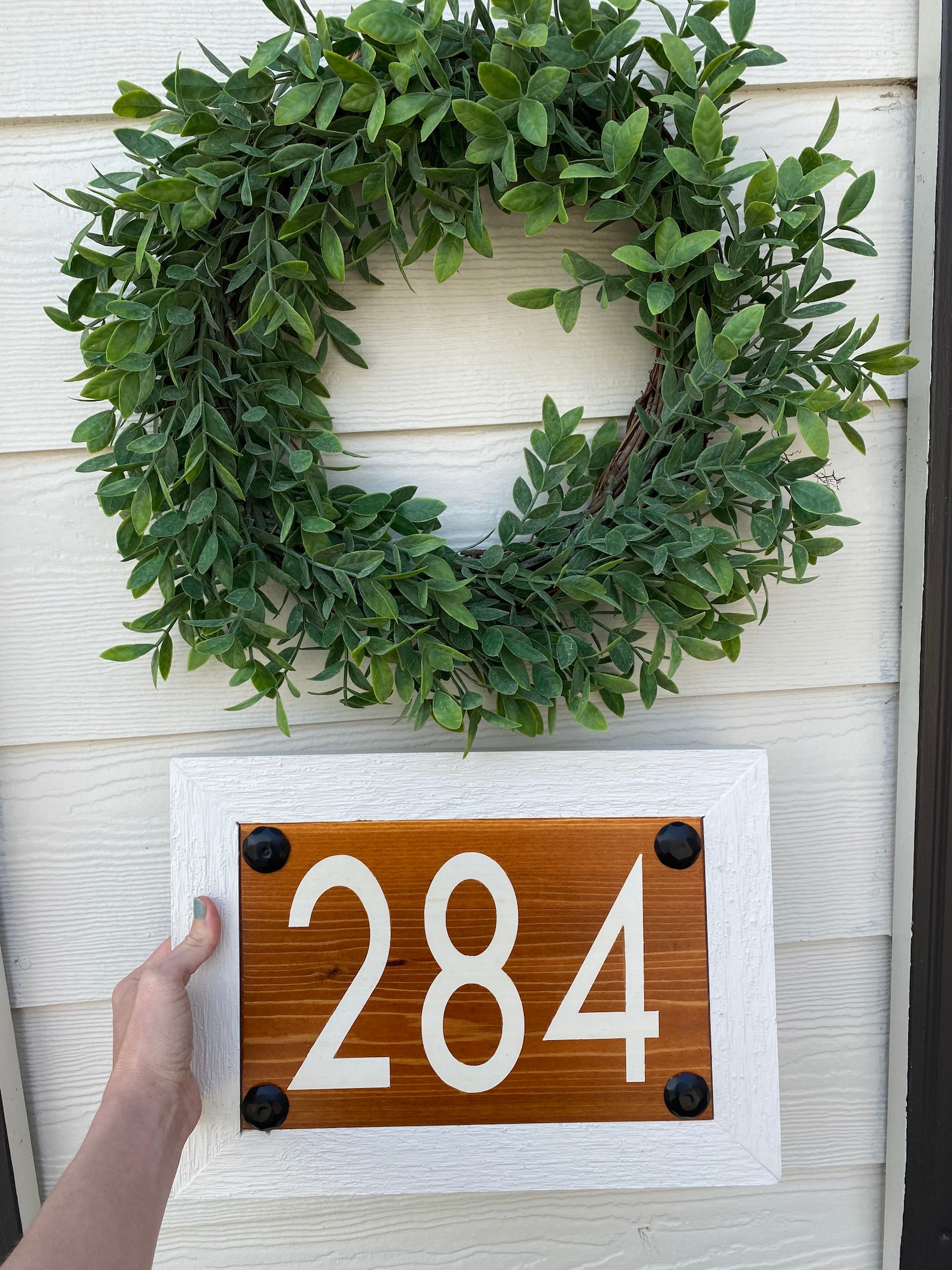 Rustic House Numbers | Cedar House Numbers | Wood House Number Sign ...