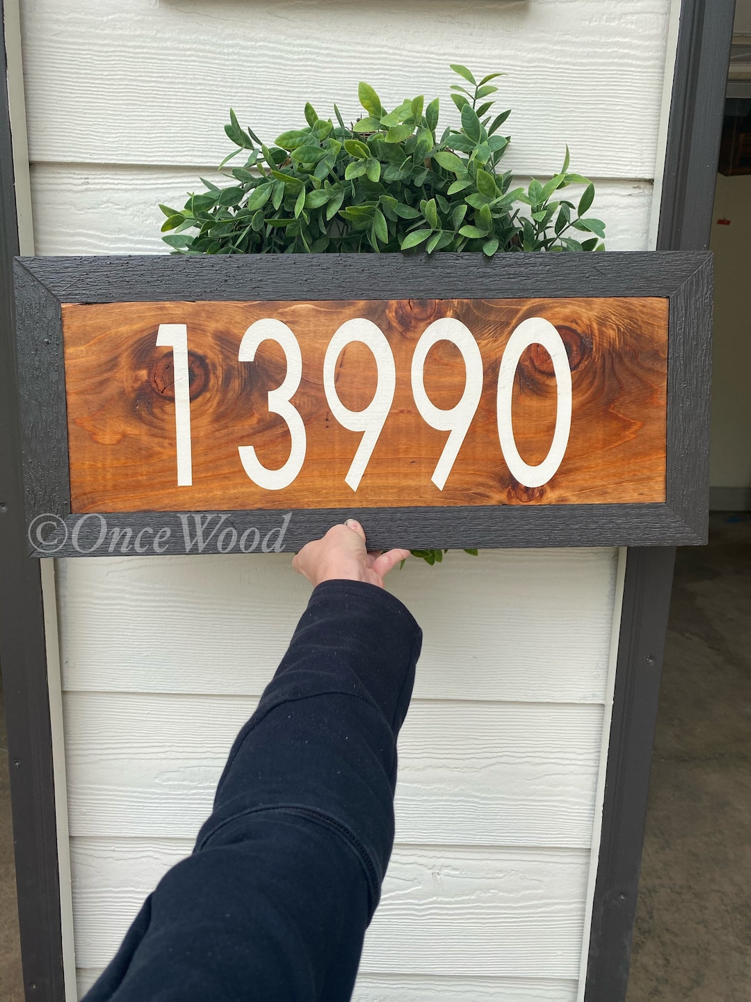 Rustic House Numbers Cedar House Numbers Modern House Number Wood House ...