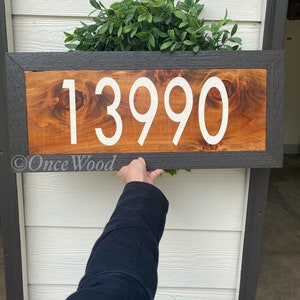 Rustic House Numbers + Cedar House Numbers + Modern House Number + Wood ...