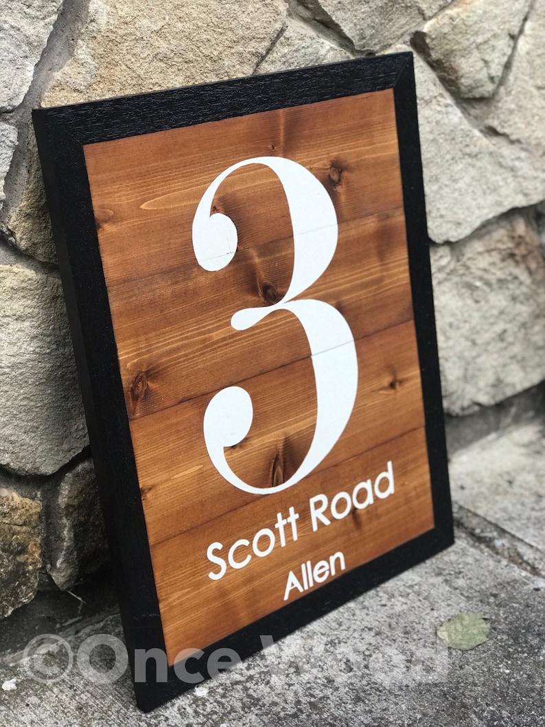 Address Sign, Driveway Sign, House Number Sign, Mailbox Numbers ...