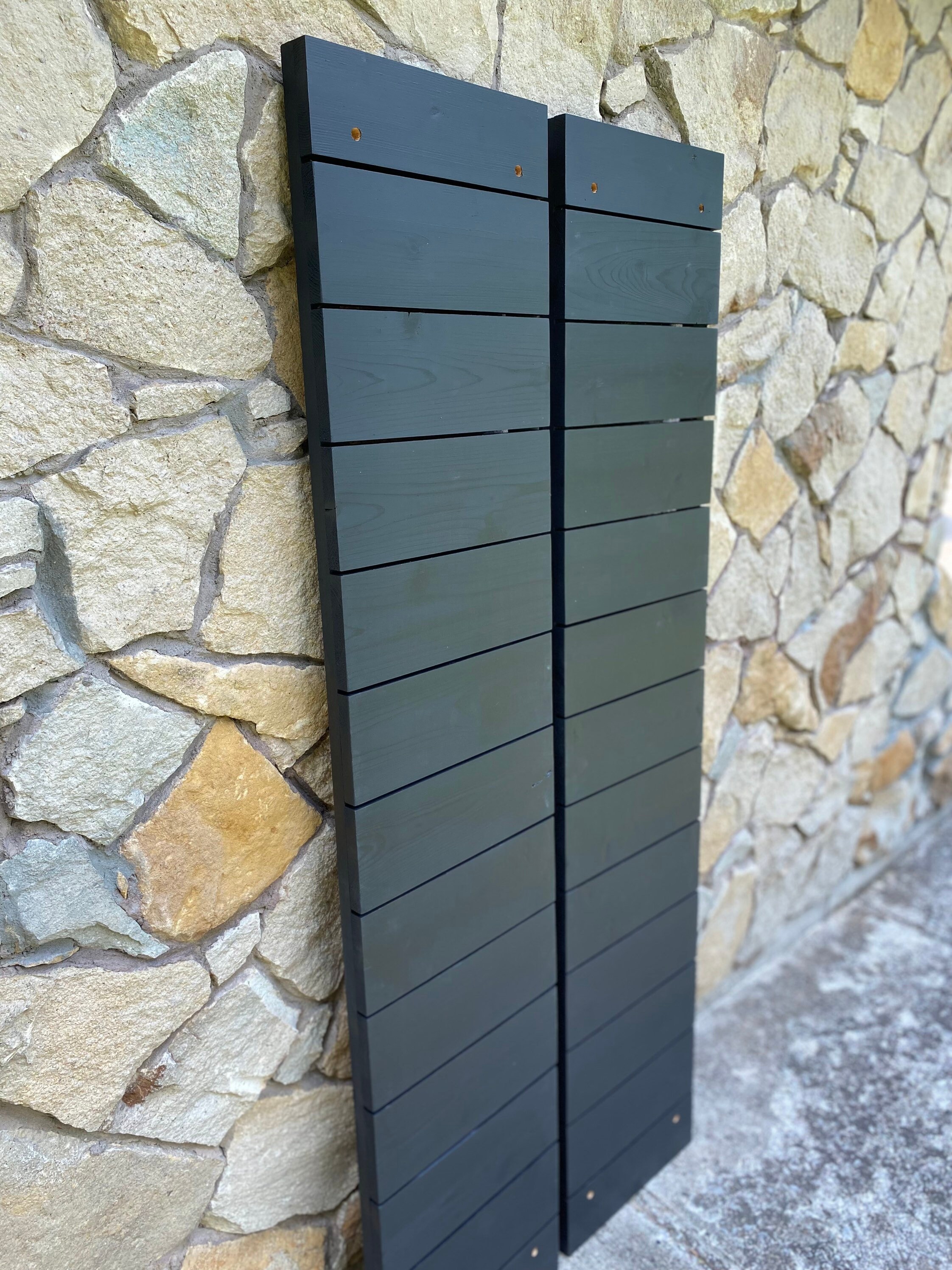 Plank Shutters Slat Shutters Modern Shutters Cedar - Etsy