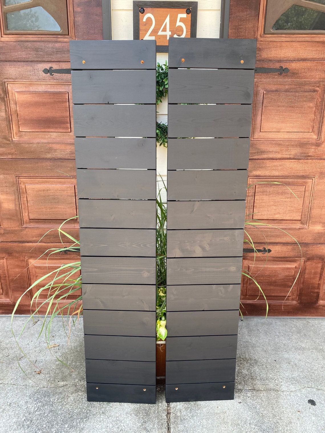 Plank Shutters Slat Shutters Modern Shutters Cedar - Etsy