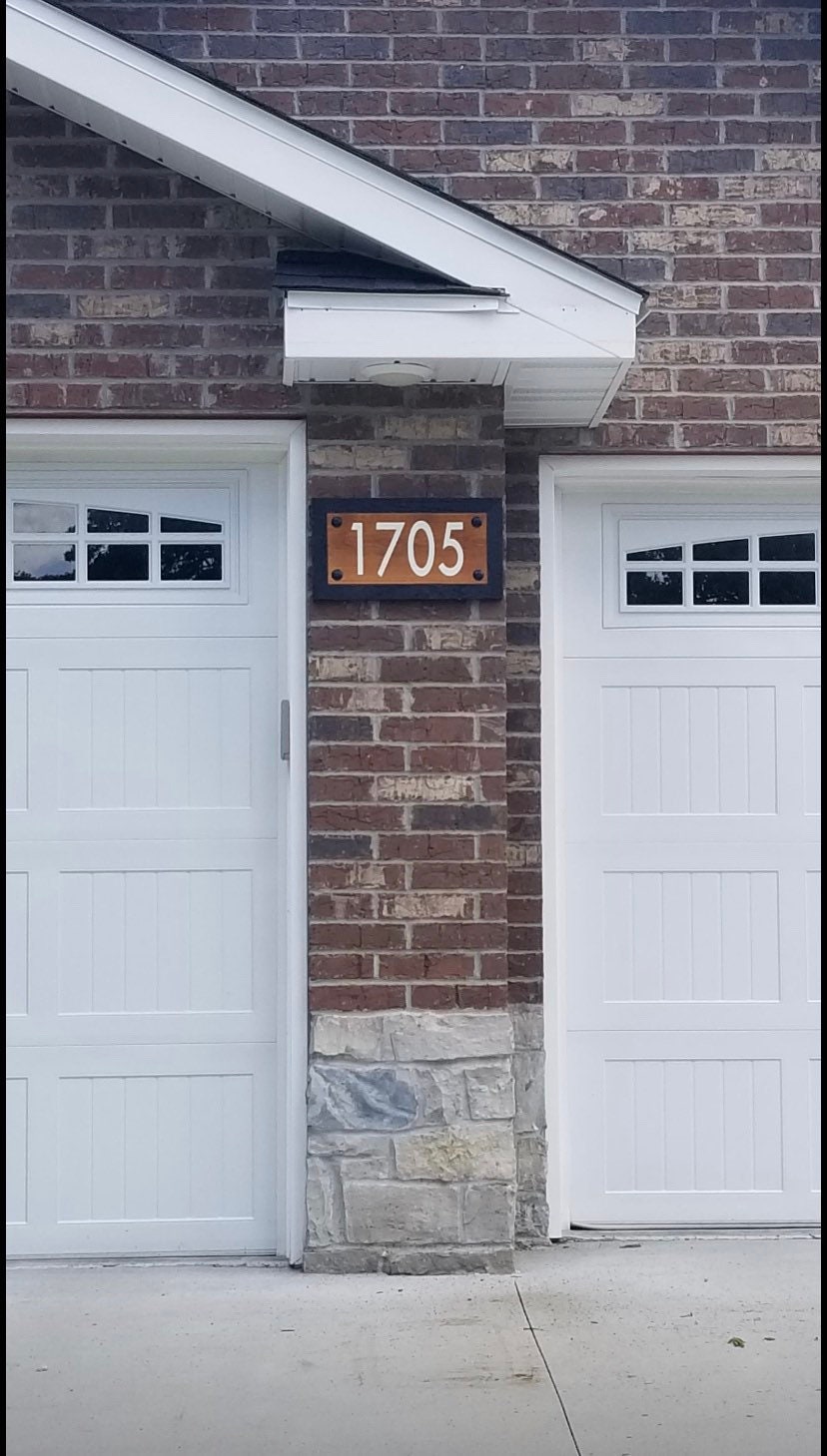 Rustic House Numbers | Cedar House Numbers | Modern House Number | Wood ...