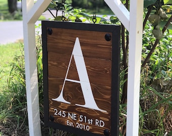 Hanging Mailbox Address Sign - Etsy