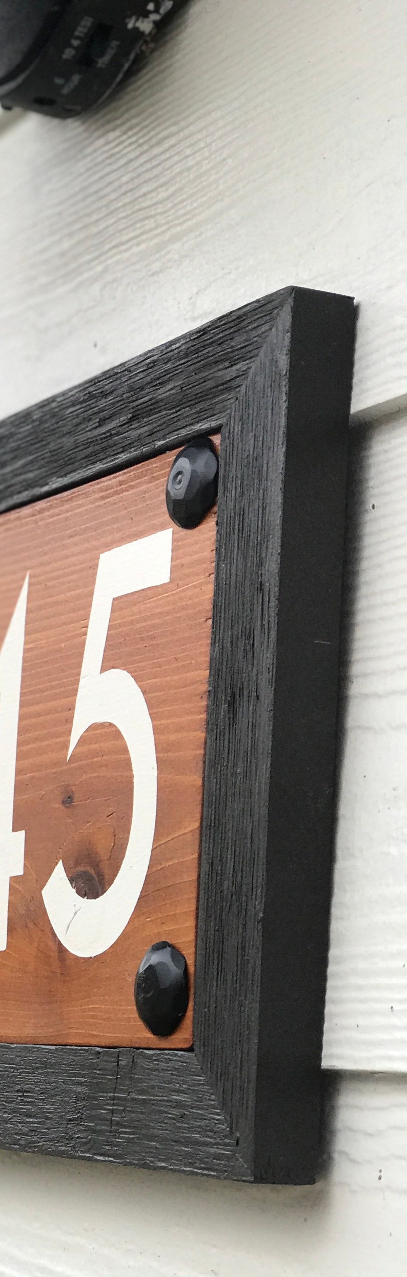 Rustic House Numbers | Cedar House Numbers | Modern House Number | Wood ...