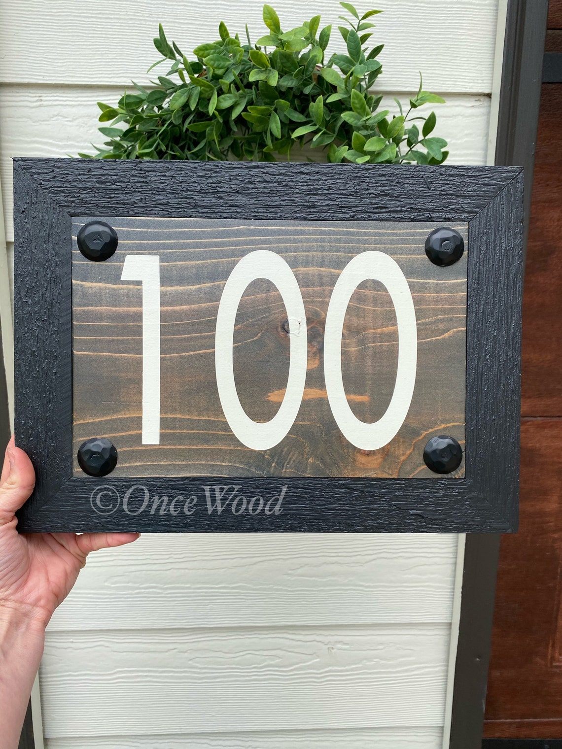 Rustic House Numbers | Cedar House Numbers | Wood House Number Sign ...