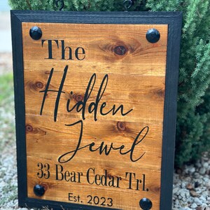 Add Back Side to Address Sign - Etsy