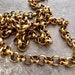 Large Hammered Rolo Chain, Thick Chunky Gold Chain by the Foot, Carson ...