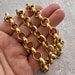 Large Hammered Rolo Chain, Thick Chunky Gold Chain by the Foot, Carson ...