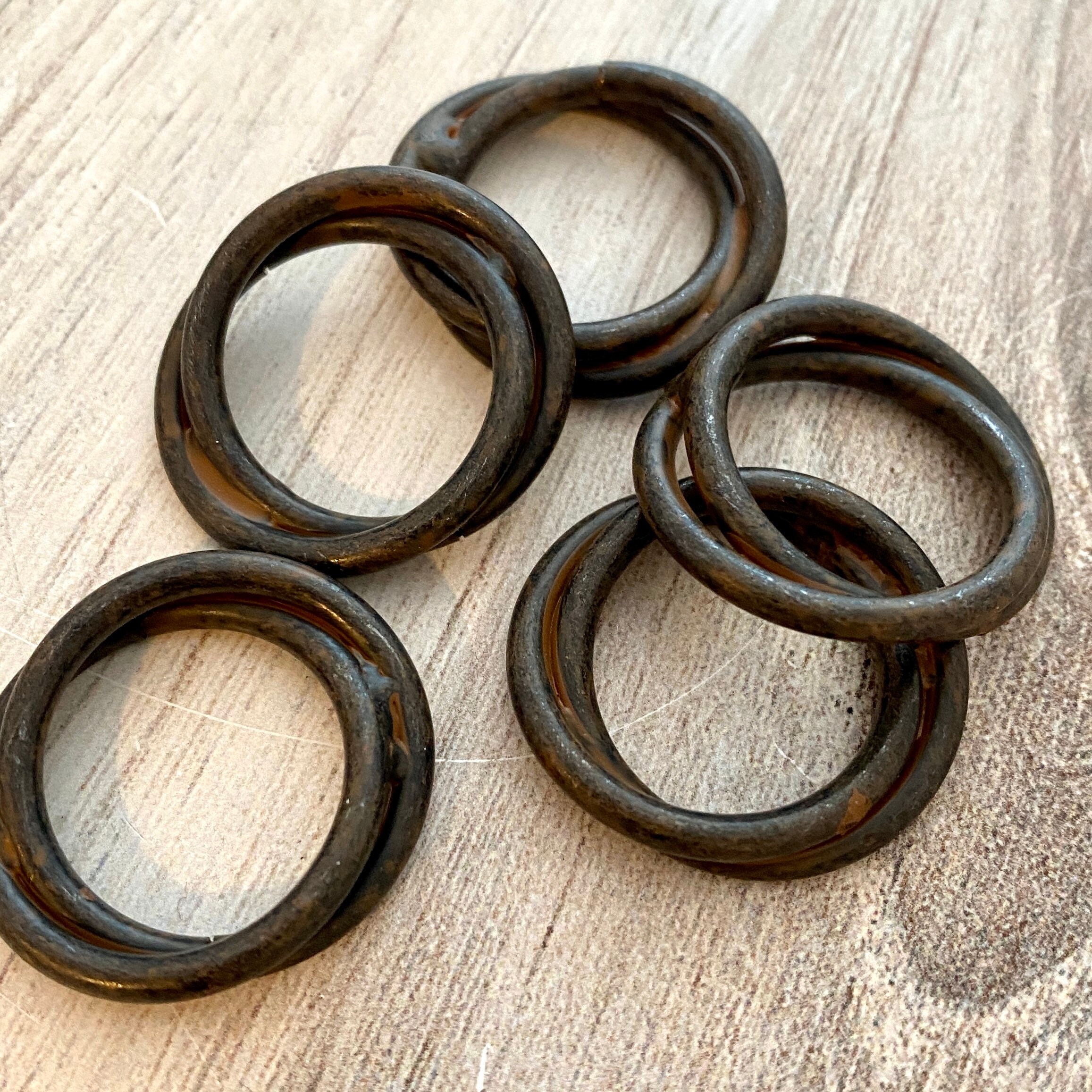 Double Ring Connector Link Eternity Hoop Charm Holder - Etsy