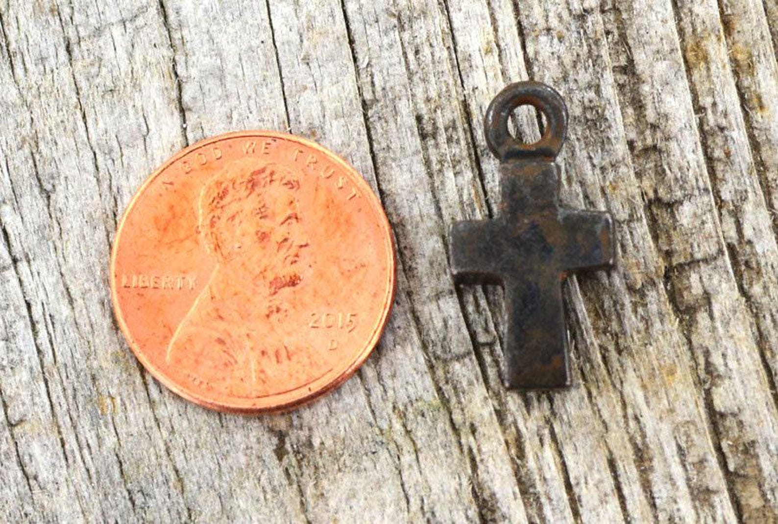 2 Cross, Cross Charm, Rustic Cross, Brown Cross, Small Cross, Aged ...
