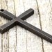 2 Cross Pendant Rustic Cross Charm Brown Cross for Jewelry - Etsy