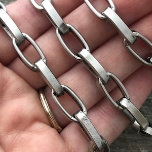 Large Thick Silver Chain by the Foot Jewelry Supplies - Etsy