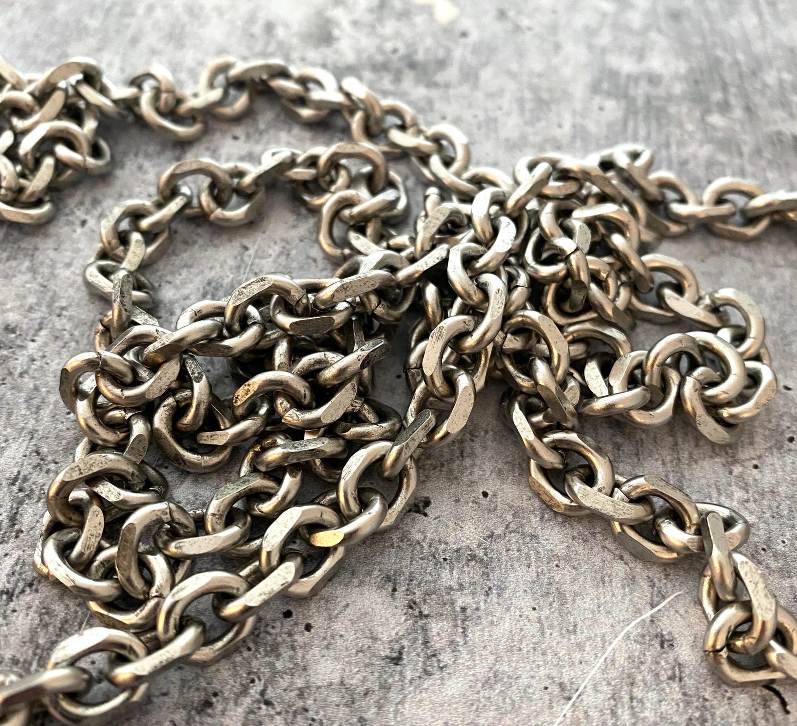 Large Silver Chain, Thick Chain by the Foot, Jewelry Making Supplies ...