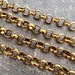 Large Hammered Rolo Chain Thick Chunky Gold Chain by the - Etsy