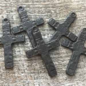 Ancient Cross Rustic Brown Cross Pendant Large Artisan | Etsy