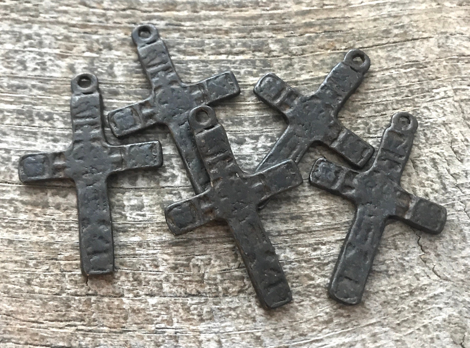Ancient Cross Rustic Brown Cross Pendant Large Artisan | Etsy