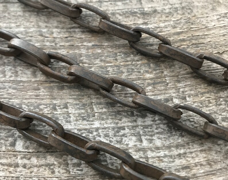 Large Rustic Brown Chain Thick Antiqued Chain Chain by the - Etsy