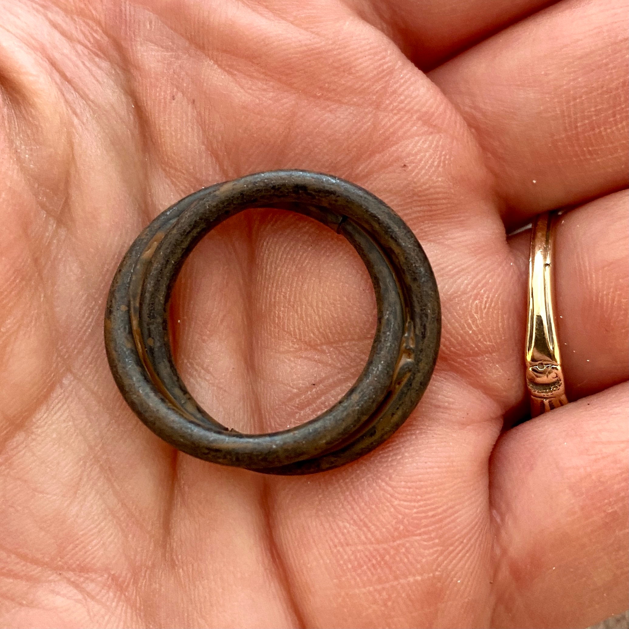 Double Ring Connector Link Eternity Hoop Charm Holder | Etsy