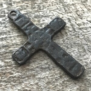 Ancient Cross Rustic Brown Cross Pendant Large Artisan | Etsy