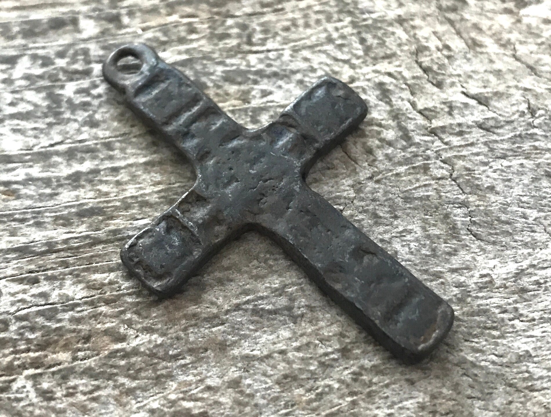 Ancient Cross Rustic Brown Cross Pendant Large Artisan | Etsy