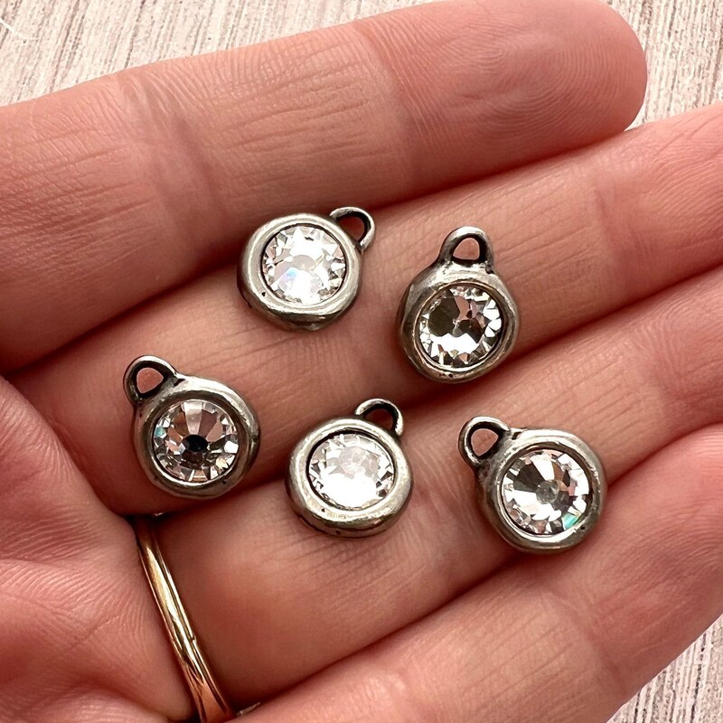 Rhinestones Charm - Etsy