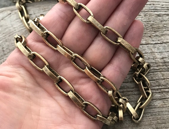 Large Gold Chain Thick Gold Chain Chain by the Foot Jewelry | Etsy
