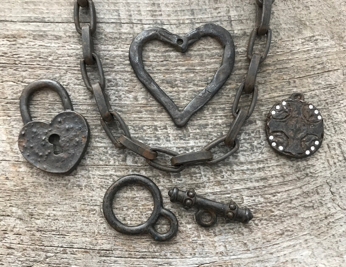 Large Rustic Brown Chain Thick Antiqued Chain Chain by the | Etsy