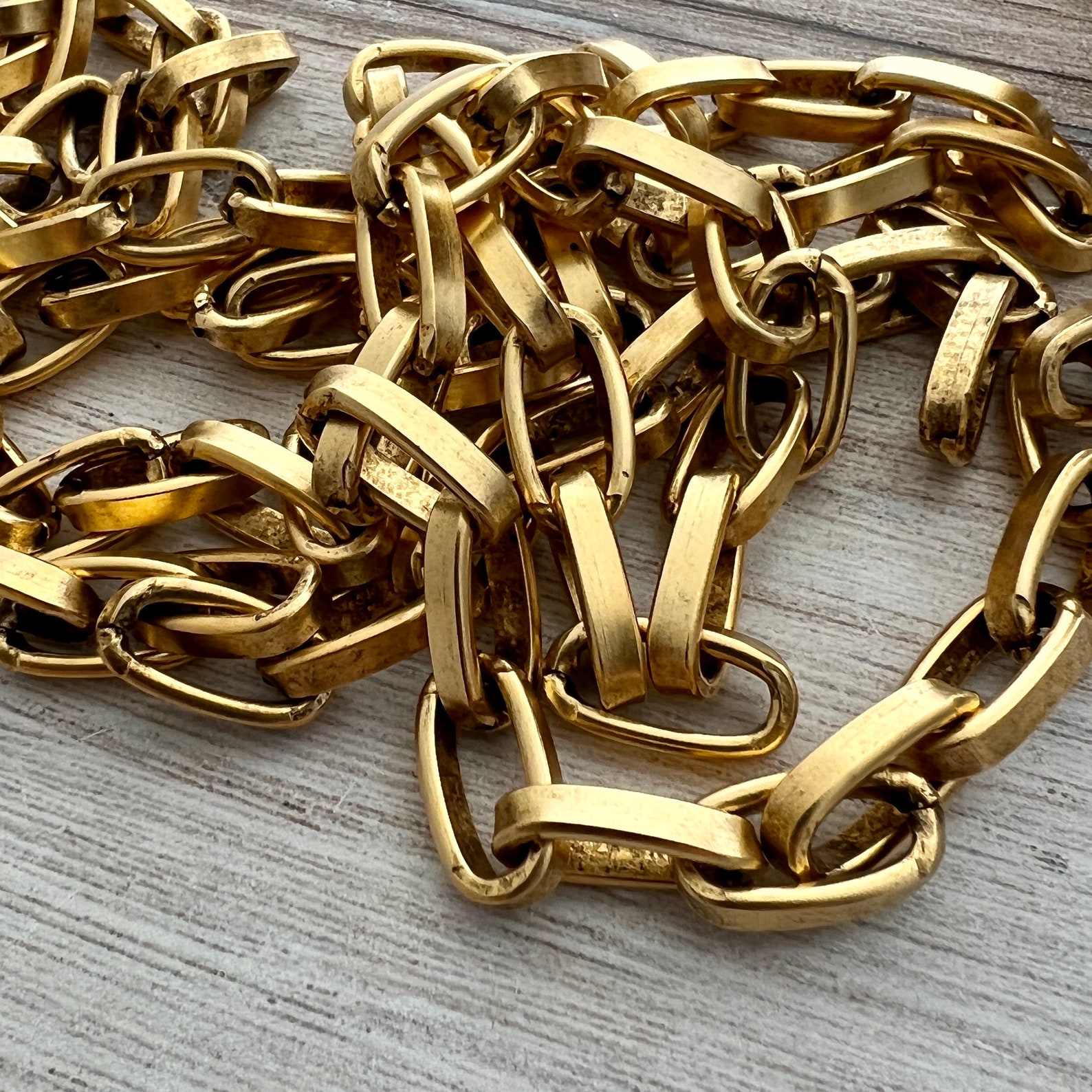 Large Gold Chain Thick Gold Chain Chain by the Foot Jewelry - Etsy