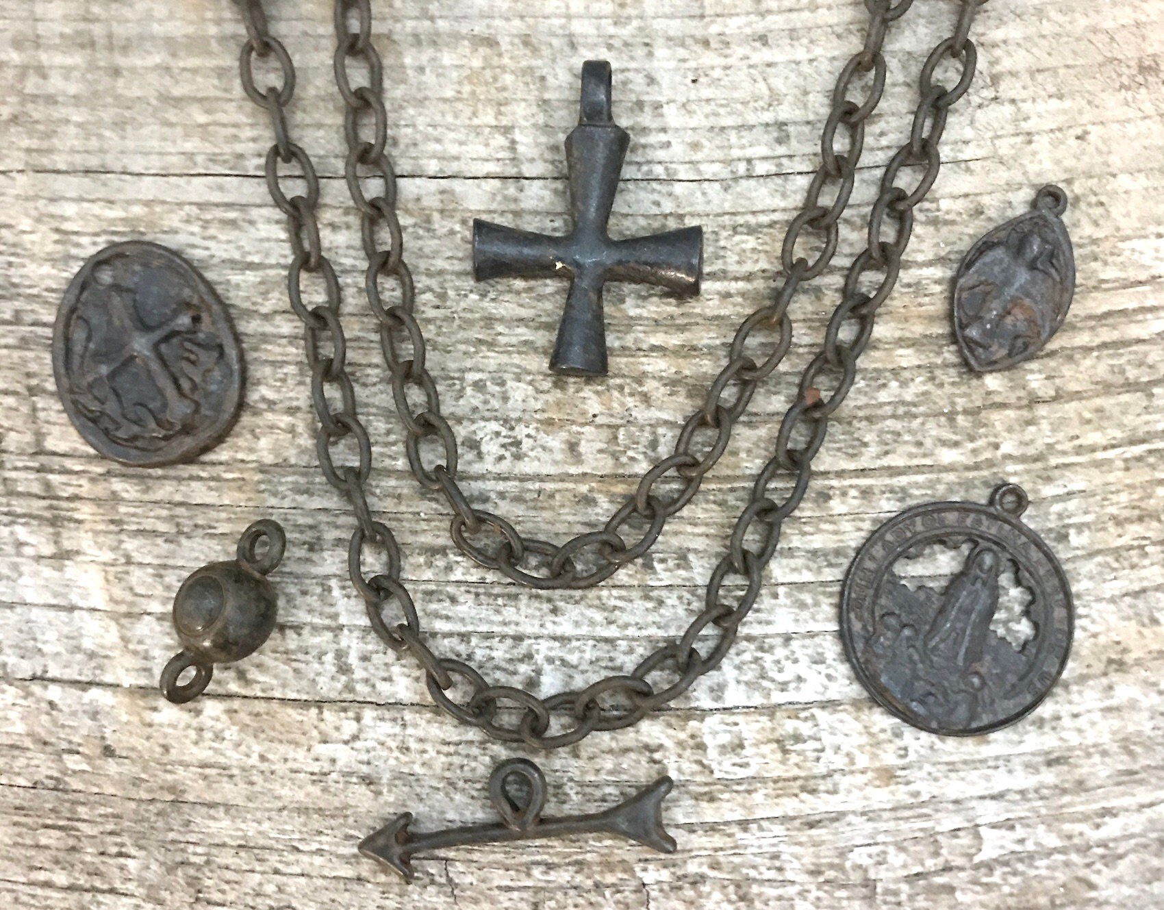 Rustic Brown Chain Large Link Cable Chain Oval Chain | Etsy