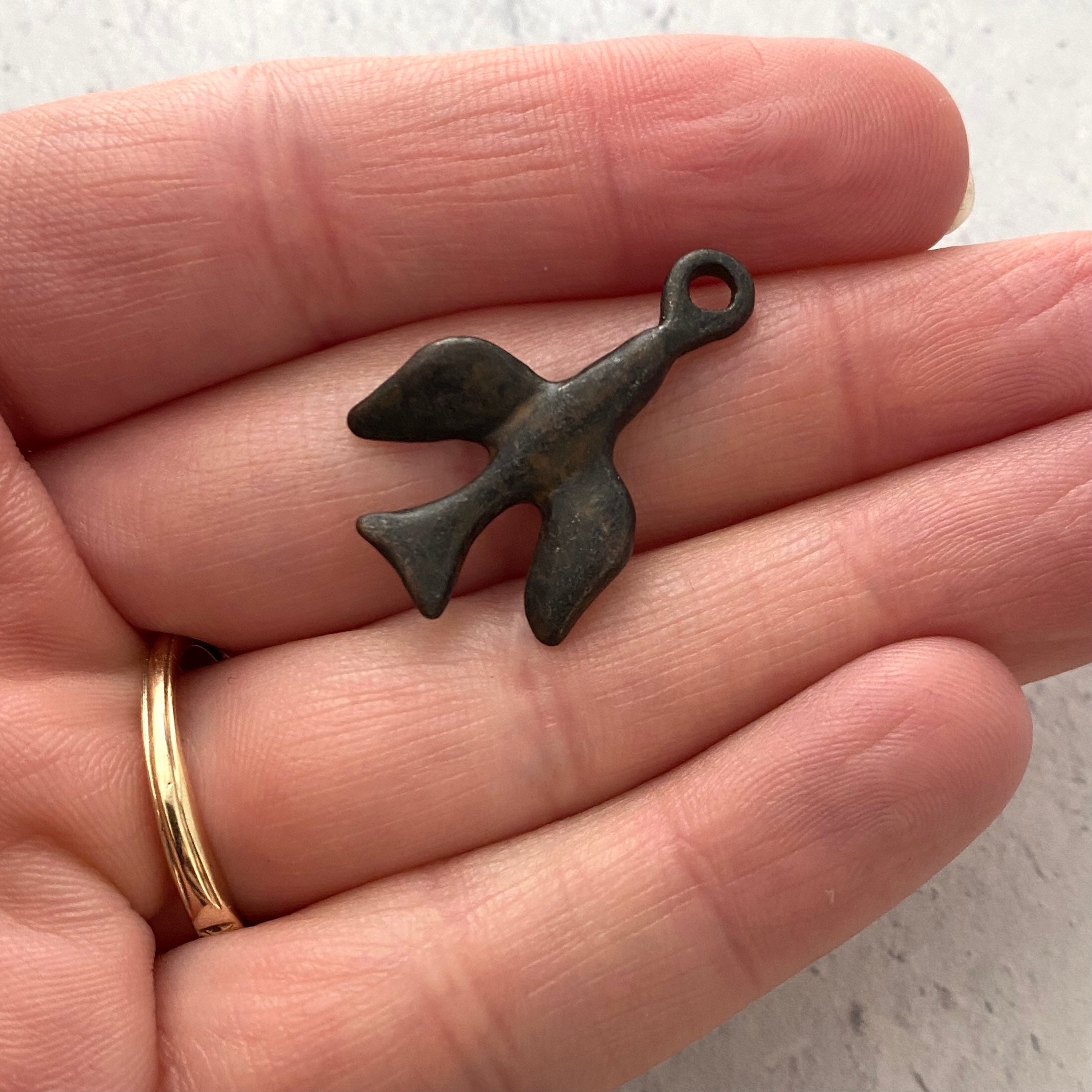 Modern Dove Charm Simple Rustic Brown Holy Spirit Rosary | Etsy