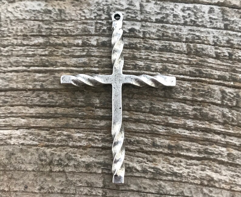 Cross Pendant Rosary Stick Cross Silver Cross Crucifix - Etsy