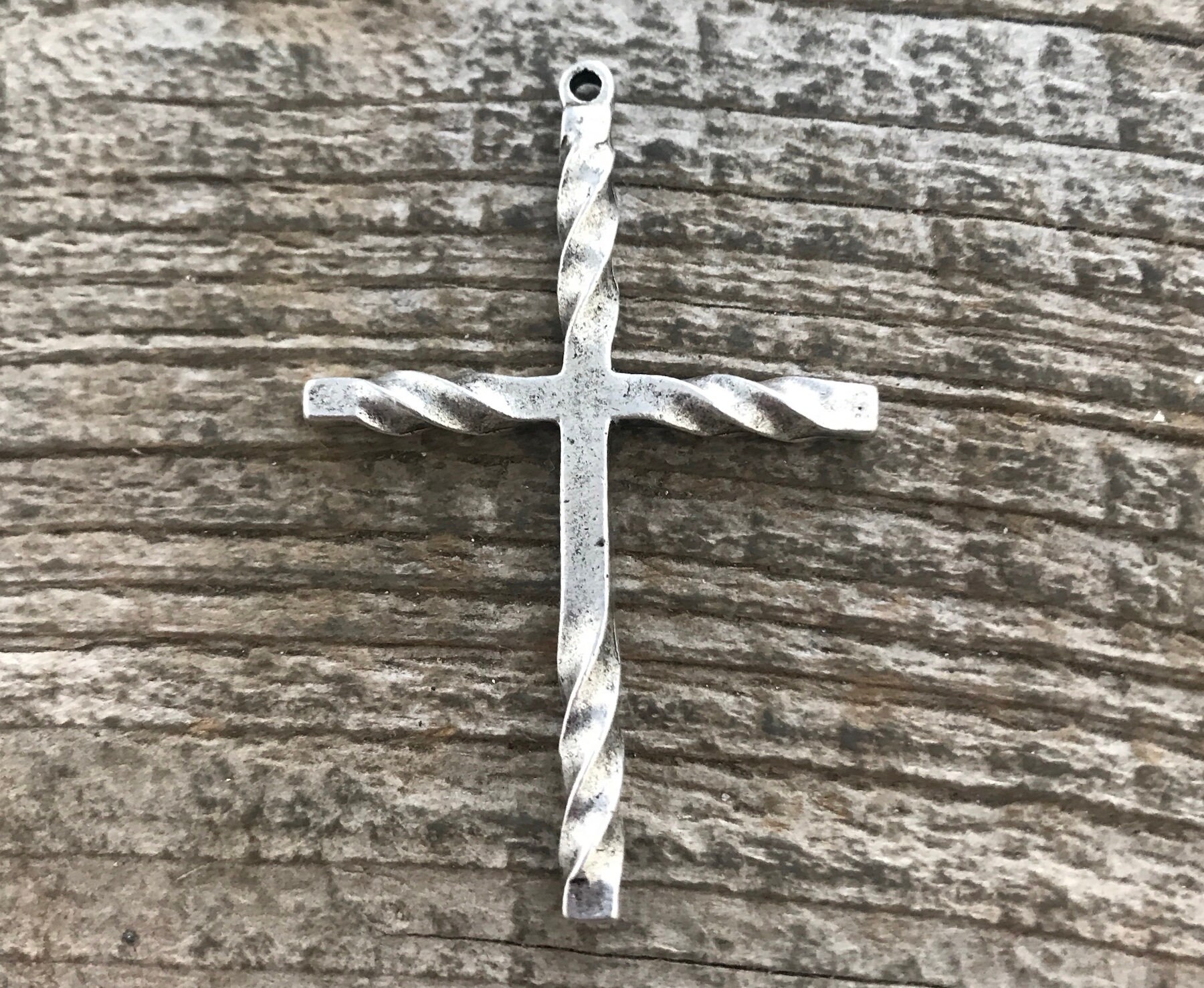 Cross Pendant Rosary Stick Cross Silver Cross Crucifix - Etsy