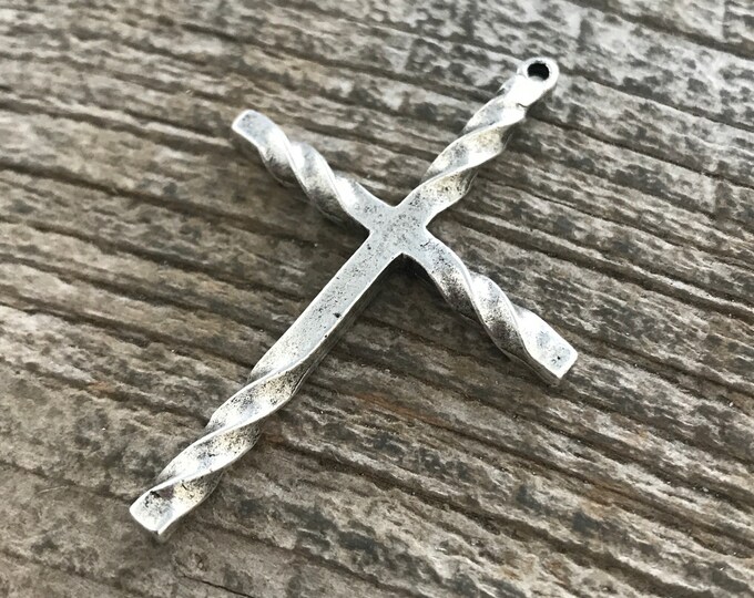 Cross Pendant Rosary Stick Cross Silver Cross Crucifix - Etsy