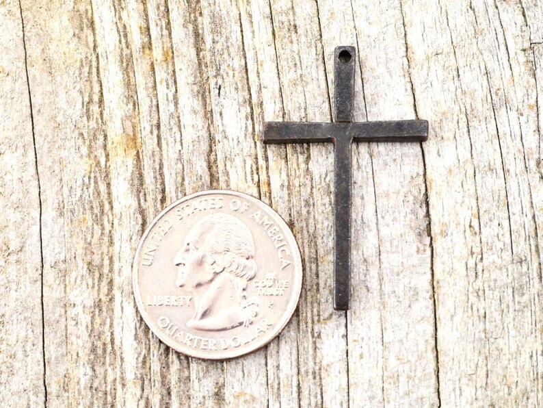 2 Cross Pendant Rustic Cross Charm Brown Cross for Jewelry - Etsy