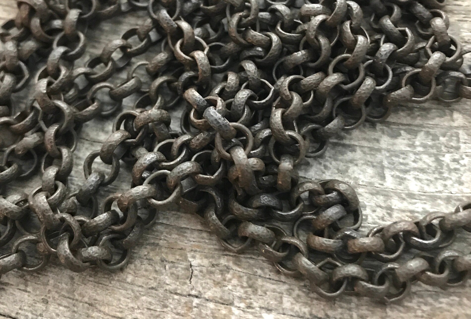 Rolo Chain Rustic Brown Thick Antiqued Chain by the Foot - Etsy Canada