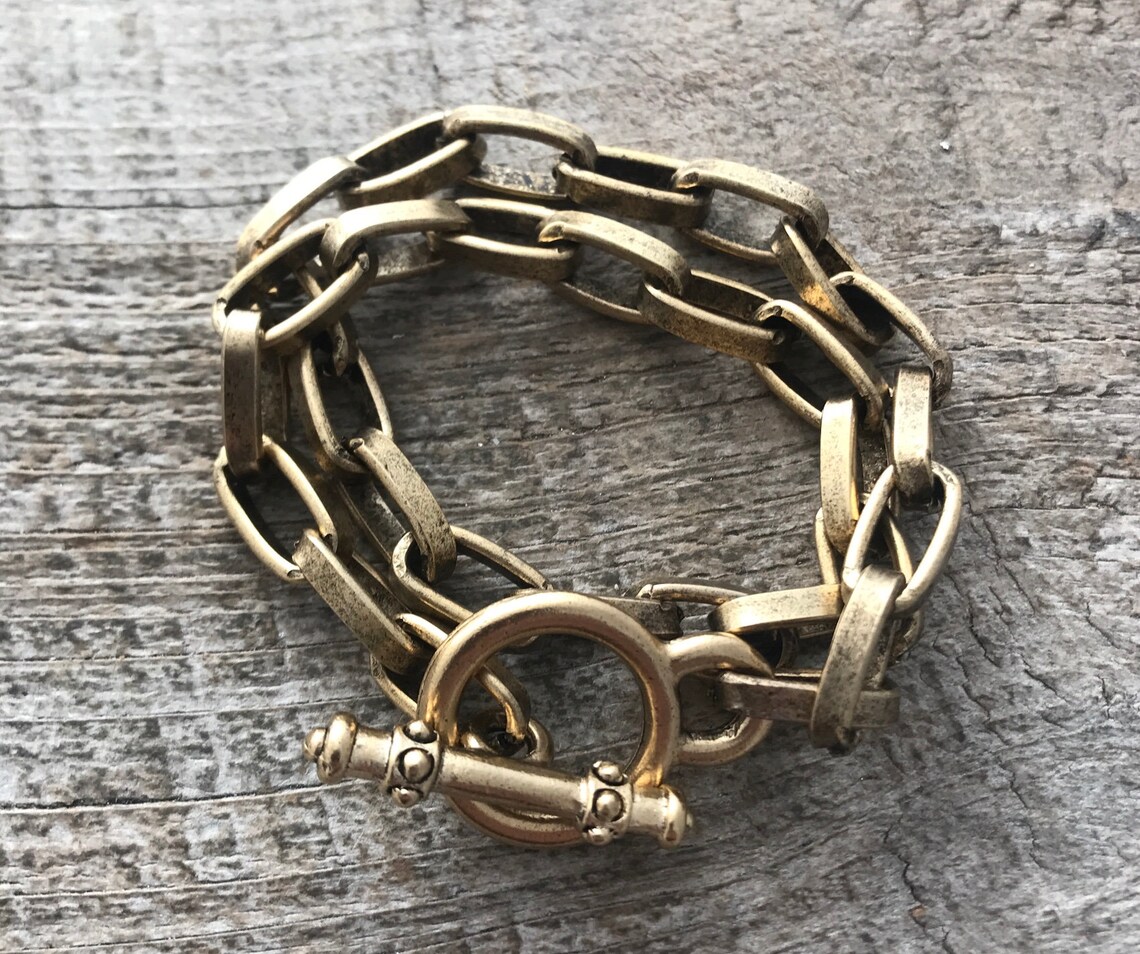 Large Rustic Brown Chain Thick Antiqued Chain Chain by the | Etsy