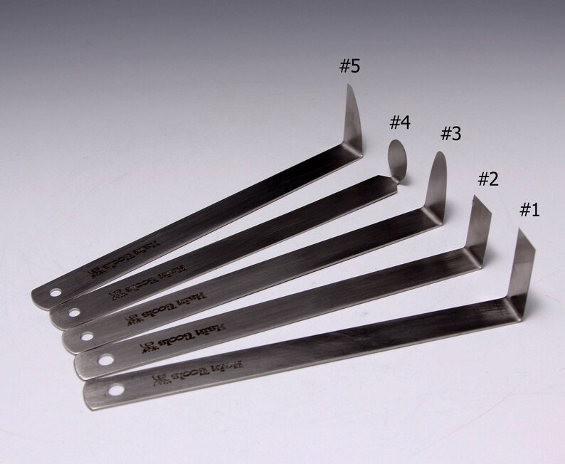 A Set of 5 Stainless Steel Pottery Trimming/chattering Tools - Etsy