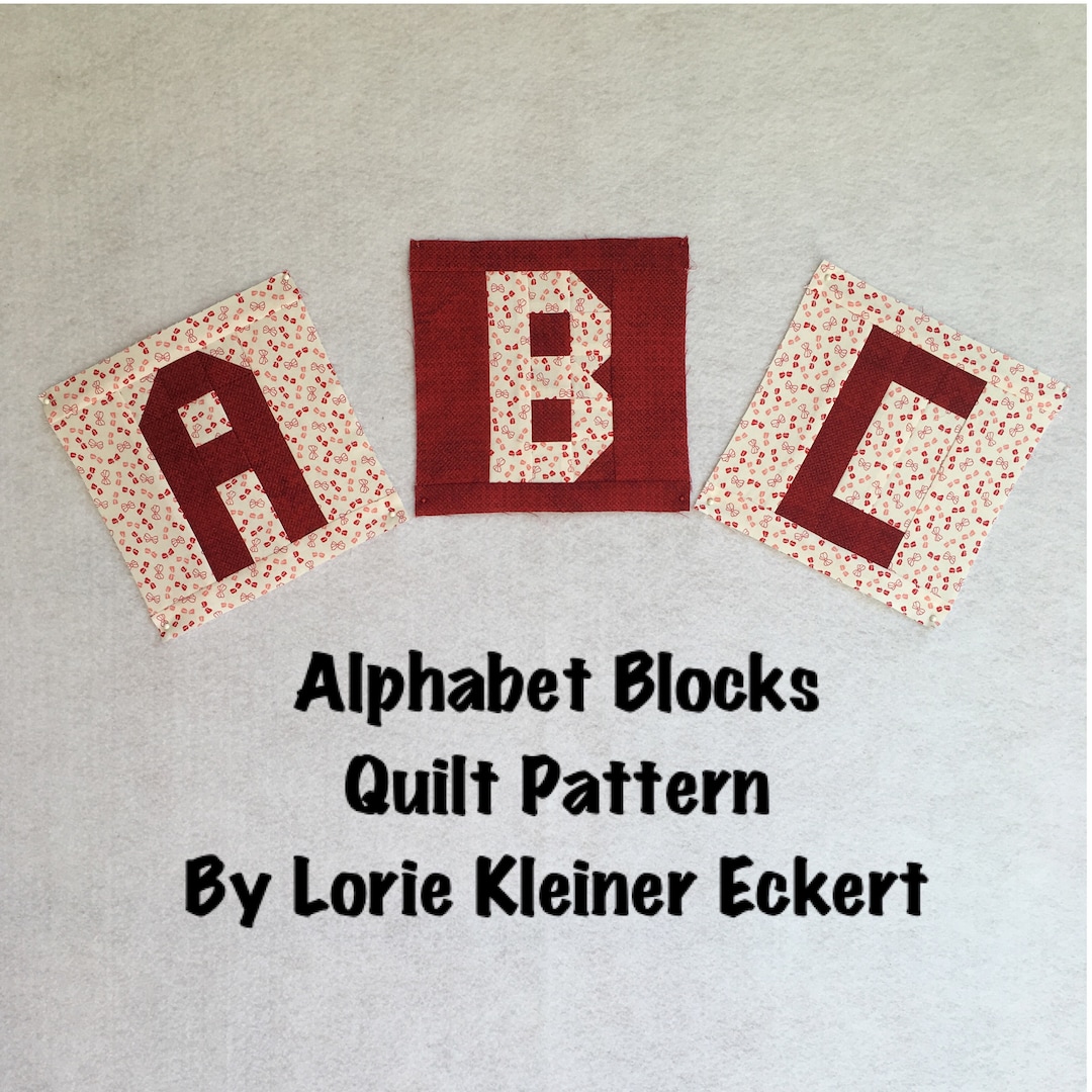 Alphabet Blocks Quilt Pattern - Instant Download - Personalized Quilts ...