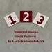 Numeral Blocks Quilt Pattern - Pieced Number Blocks (PDF Download) - Etsy