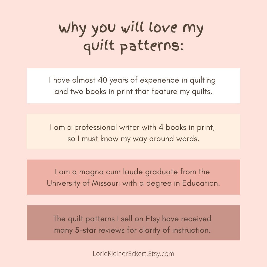 Numeral Blocks Quilt Pattern - Pieced Number Blocks (PDF Download) - Etsy