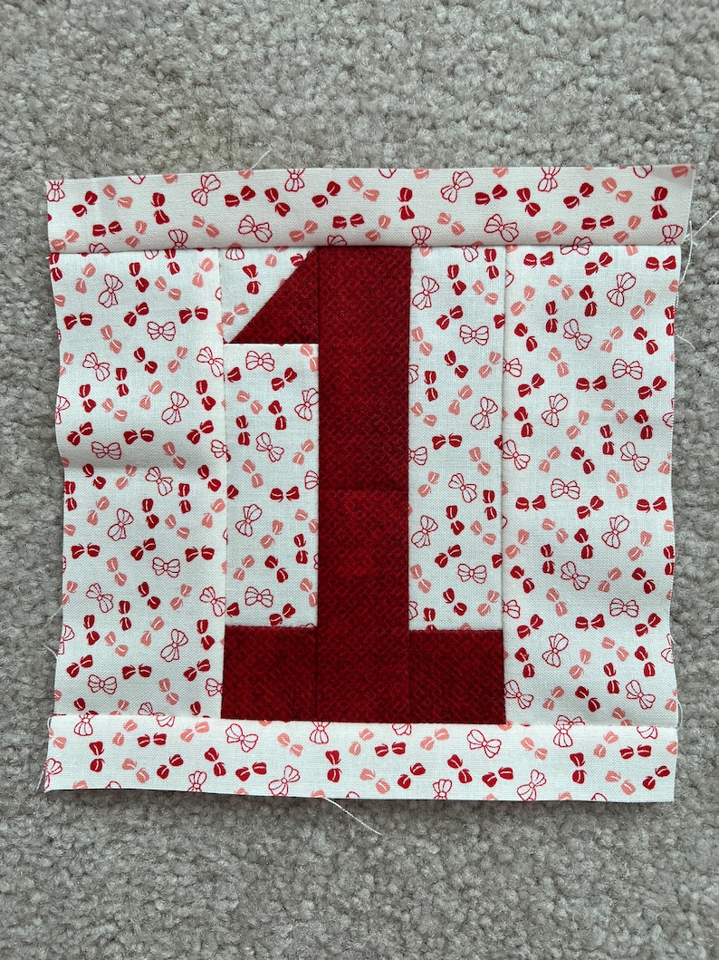 Quilt Pattern for Numbers - Instant Download PDF - Pieced Quilt Numeral ...