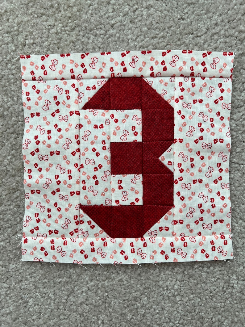 Quilt Pattern for Numbers - Instant Download PDF - Pieced Quilt Numeral ...